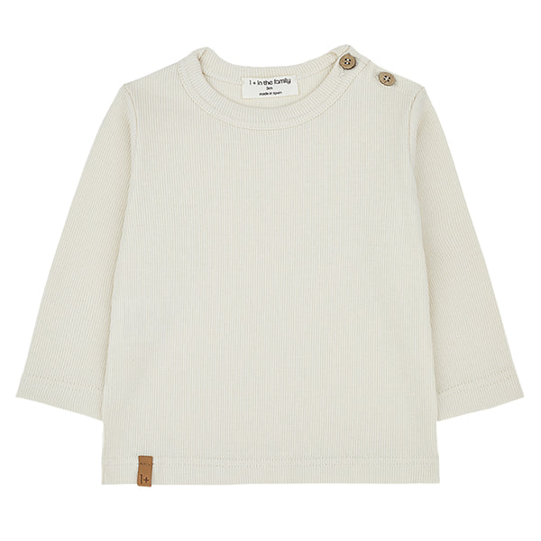 1+ In The Family Baby And Child Clemente T-shirt Ivory Cream - Advice ...