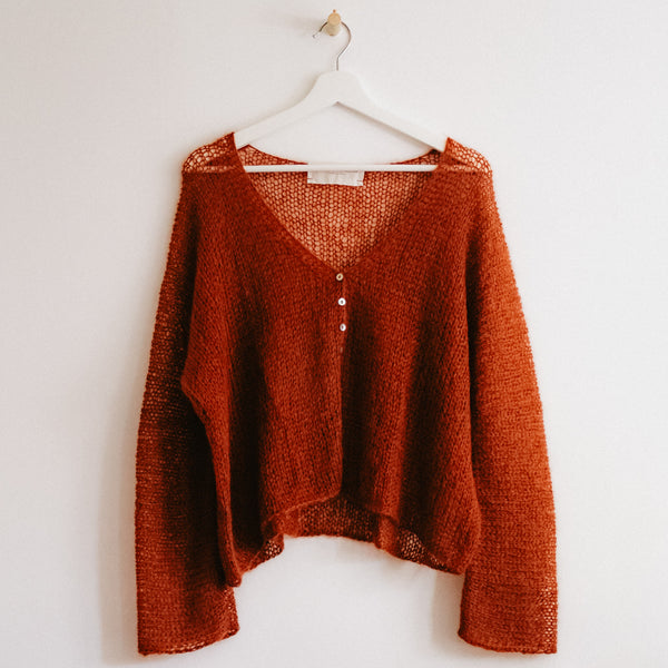 Album Di Famiglia Woman HK Cardigan Plume Rust - Advice from a Caterpillar