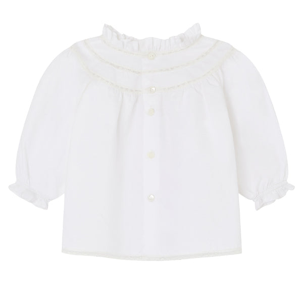 Bonpoint Baby Jelexi Blouse Milk White - Advice from a Caterpillar