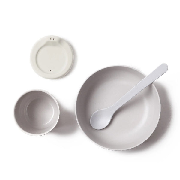 Ekobo Toddler Feeding Set Cloud White - Advice from a Caterpillar