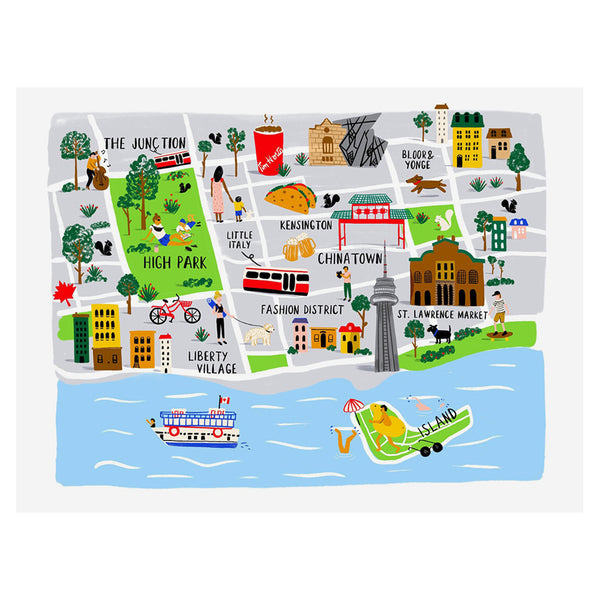 Hello from Toronto Map Card - Advice from a Caterpillar