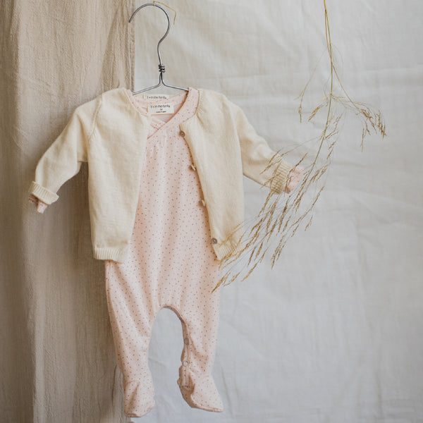 1+ In The Family Baby Sandra Cardigan Cream - Advice from a Caterpillar