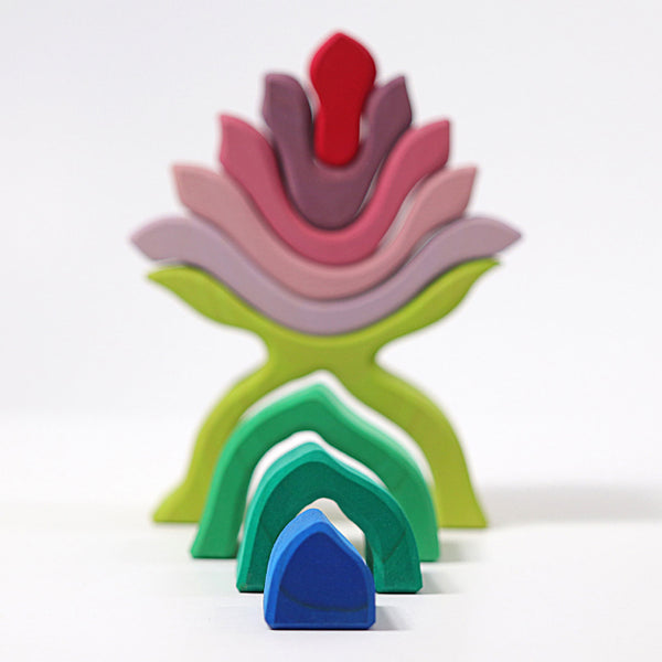 Grimm's 9 Piece Set Lotus Flower Blocks - Advice from a Caterpillar
