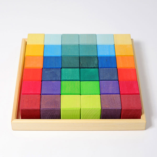 Grimm's 36 Piece Set Squares Building Set - Advice from a Caterpillar